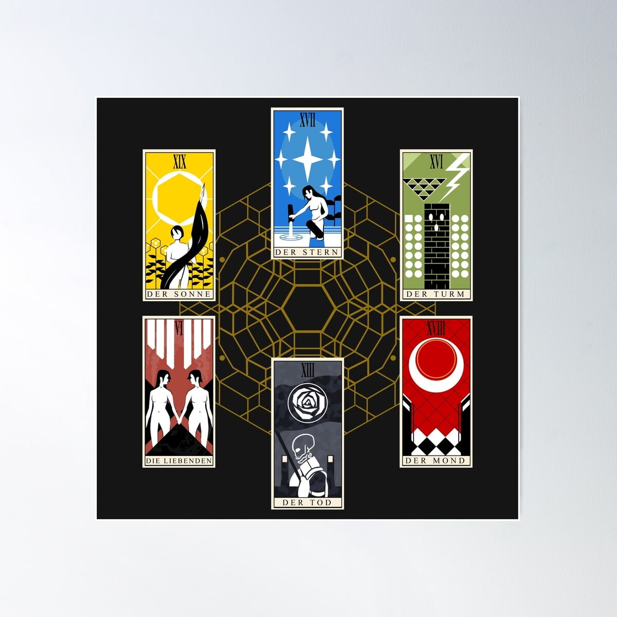 Signalis Tarot Cards Poster Wall Art, Modern Wall Decor For Living Room ...