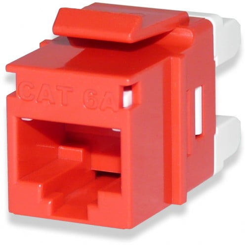 Signamax Category 6 MT-Series Keystone Jack, T568A/B Wiring, Red ...