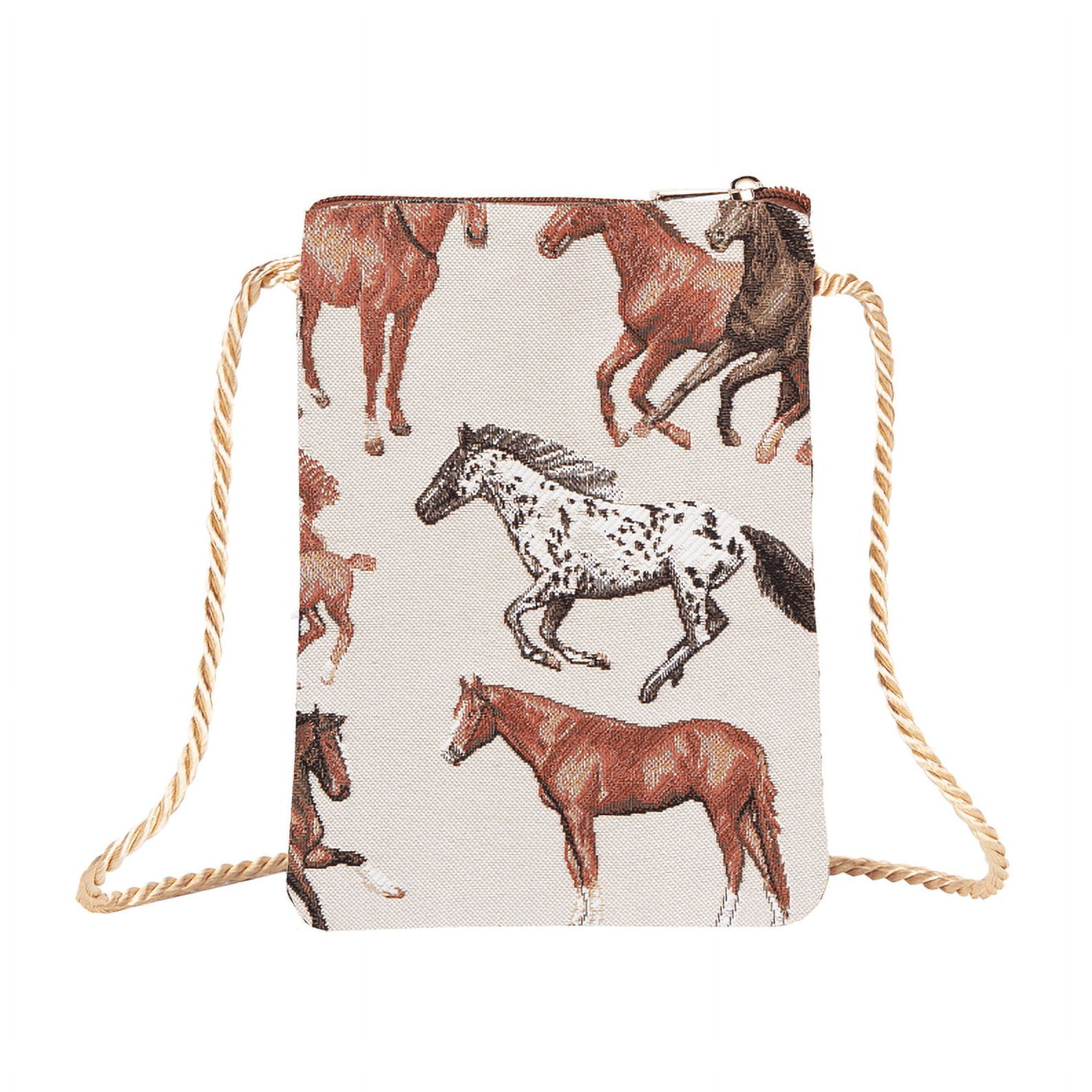 Signare Running Horse Beige Smart Bag Crossbody - Walmart.com