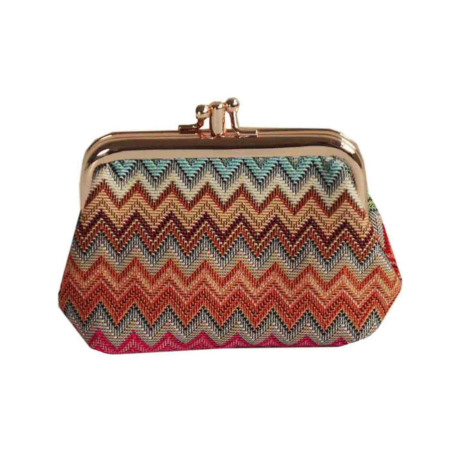 FRMP-AZT | AZTEC COIN CLASP FRAME PURSE WALLET - Walmart.com