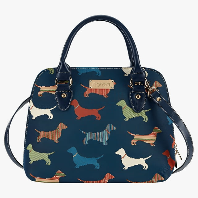 Signare Tapestry Dachshund Convertible Top Handle Handbag - Walmart.com
