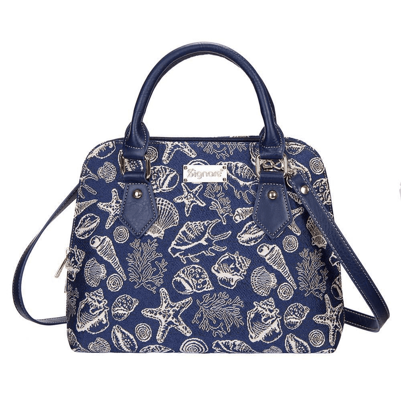 Signare Tapestry Sea Shell Blue Convertible Top Handle Bag - Walmart.com
