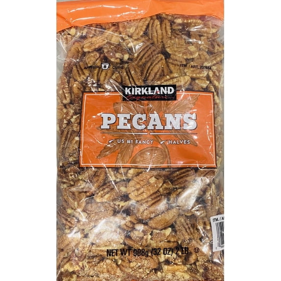 Signature #1 US Fancy PECANS HALVES 32 oz Bag 2 lbs - Walmart.com