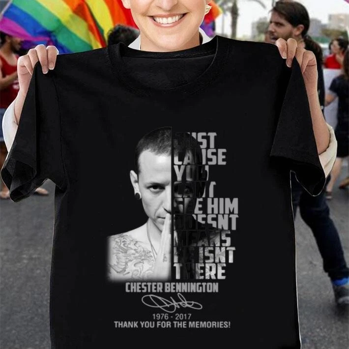 Signature 1976 2017 Chester Bennington Shirt Classic Black Unisex S-4XL ...