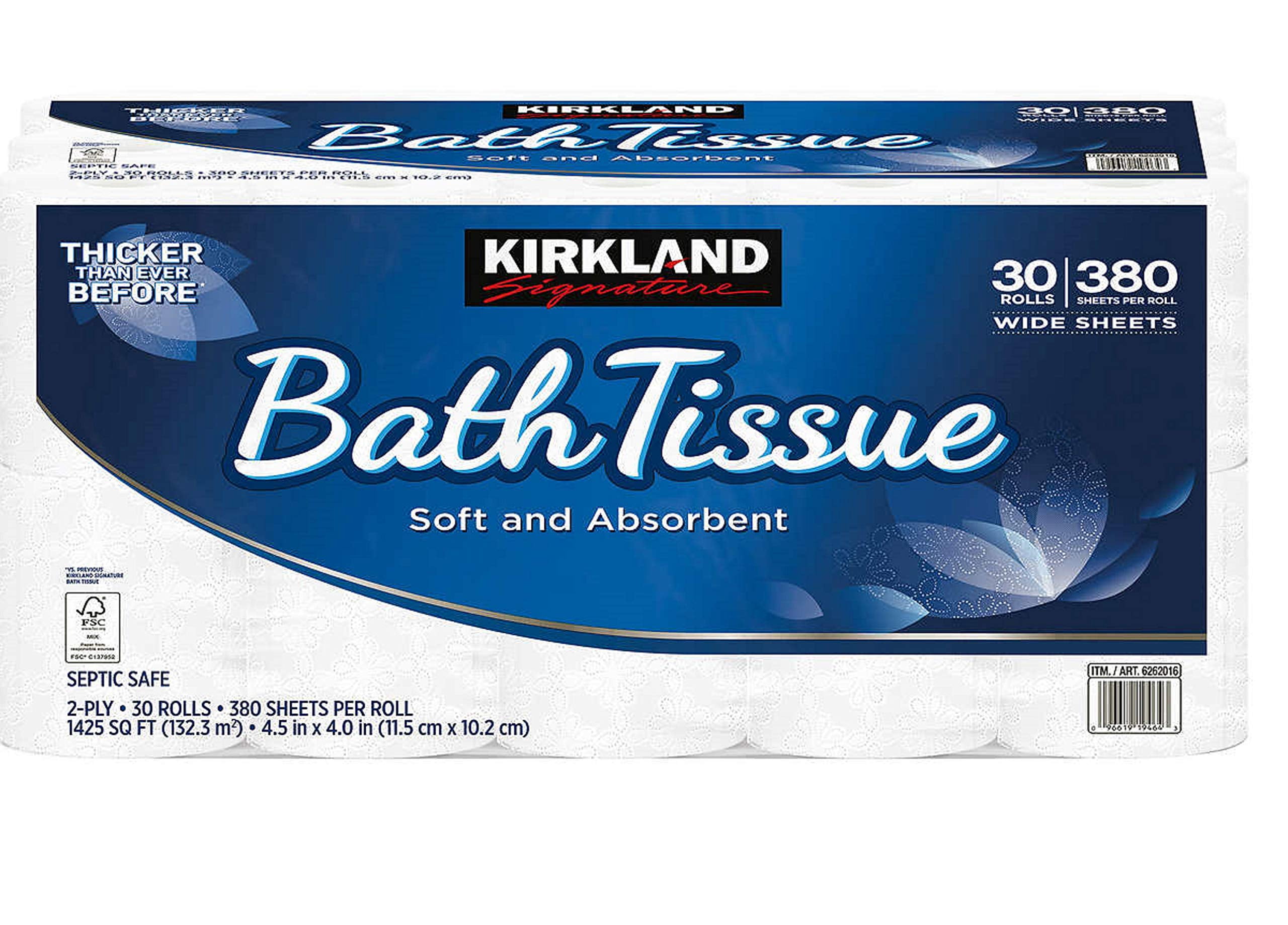 Signature 2-Ply Bath Tissue, 30 Rolls White, Ultra Soft Toilet Paper ...