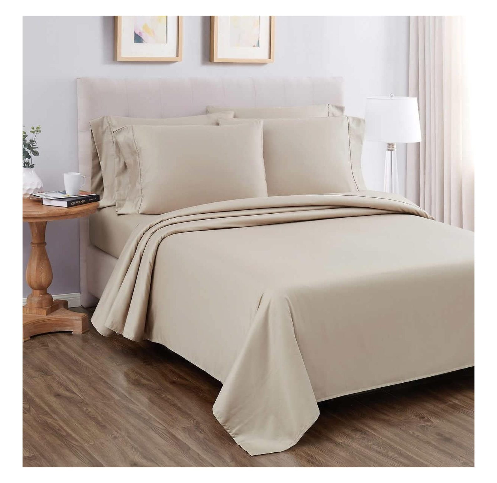 Signature 680 Thread Count 6-Piece Sheet Set (Queen, Beige) - Walmart.com