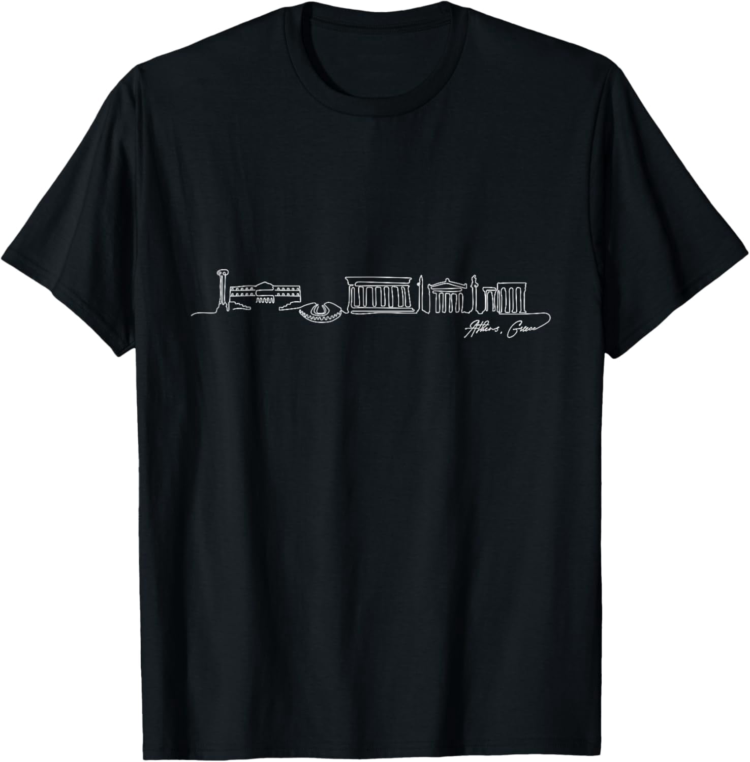 Signature Athens Greece Skyline - Parthenon Souvenir T-Shirt men and ...
