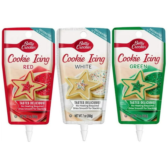 Signature Brands Betty Crocker GGA1 Christmas Colors Decorating Cookie ...