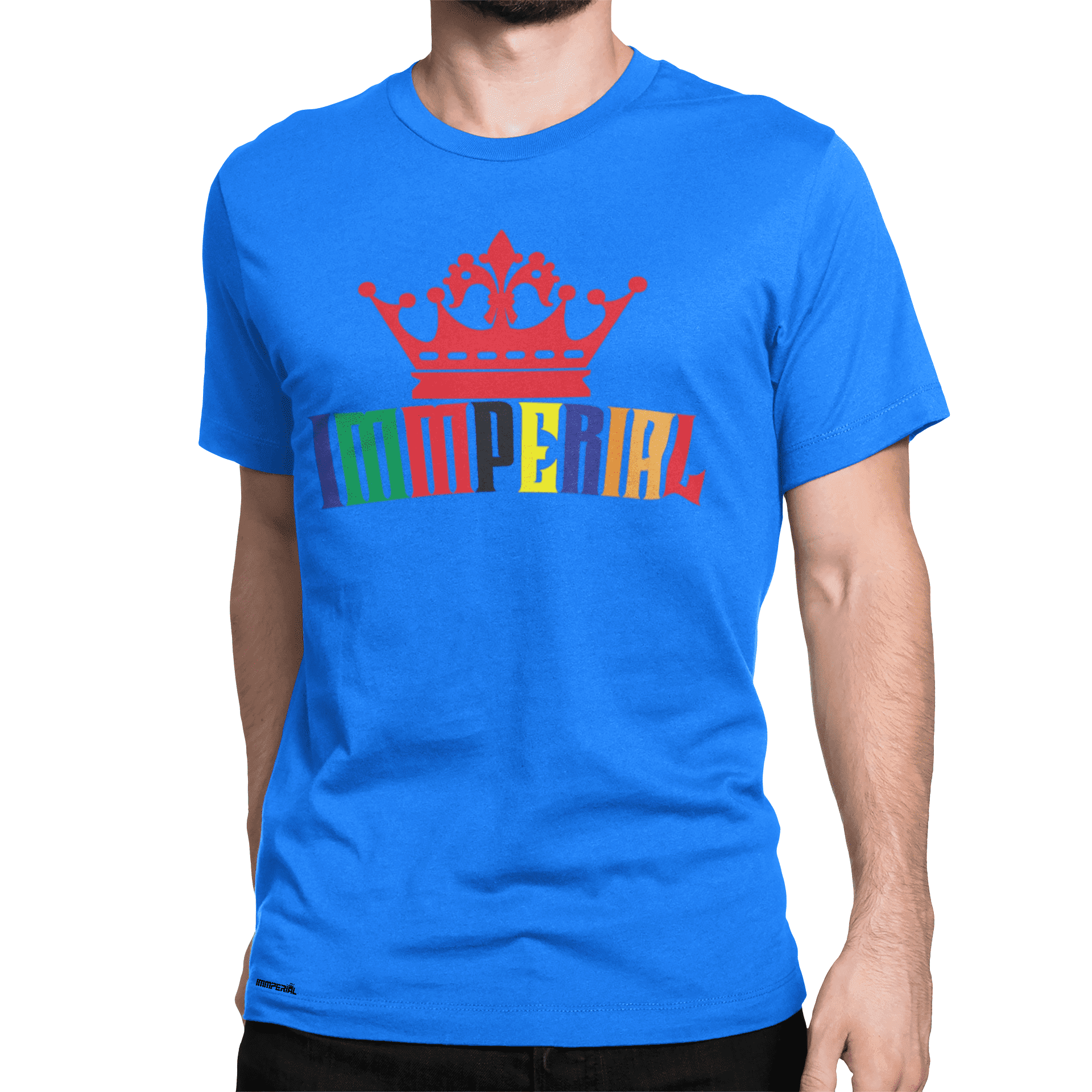 Immperial Wear Signature Crown Crew Neck Short Sleeve T Shirt for Men ...