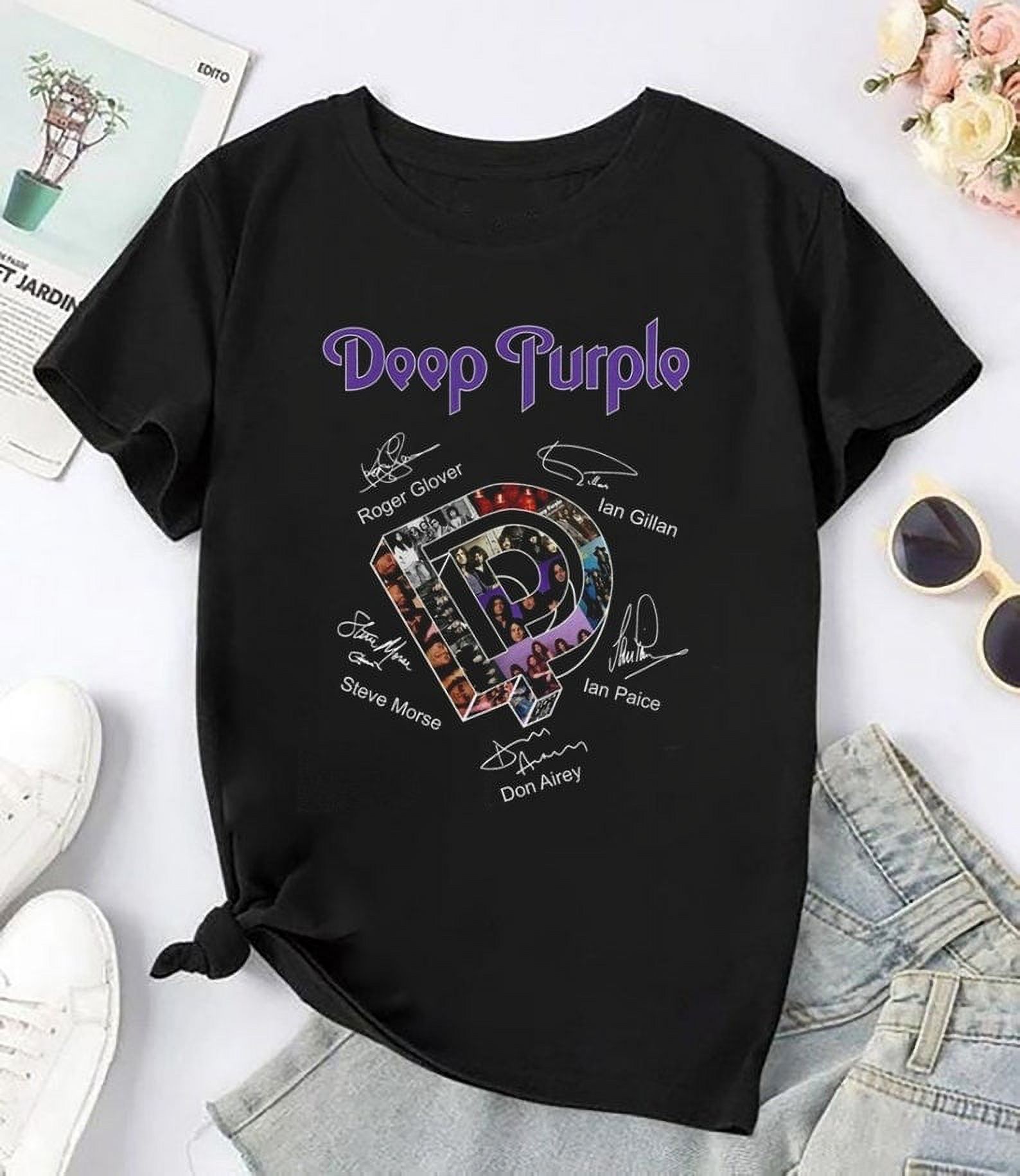 Signature Deep Purple Band Logo T-Shirt, Deep Purple Fan Shirt, Deep ...
