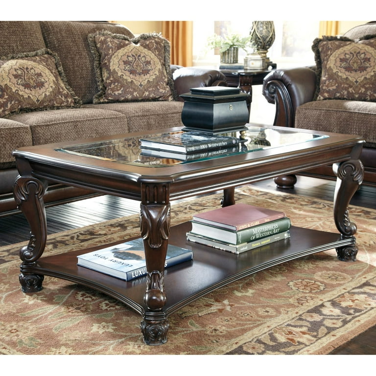 Ashley Furniture Signature Design Norcastle Sofa Table Rectangular Dark ...