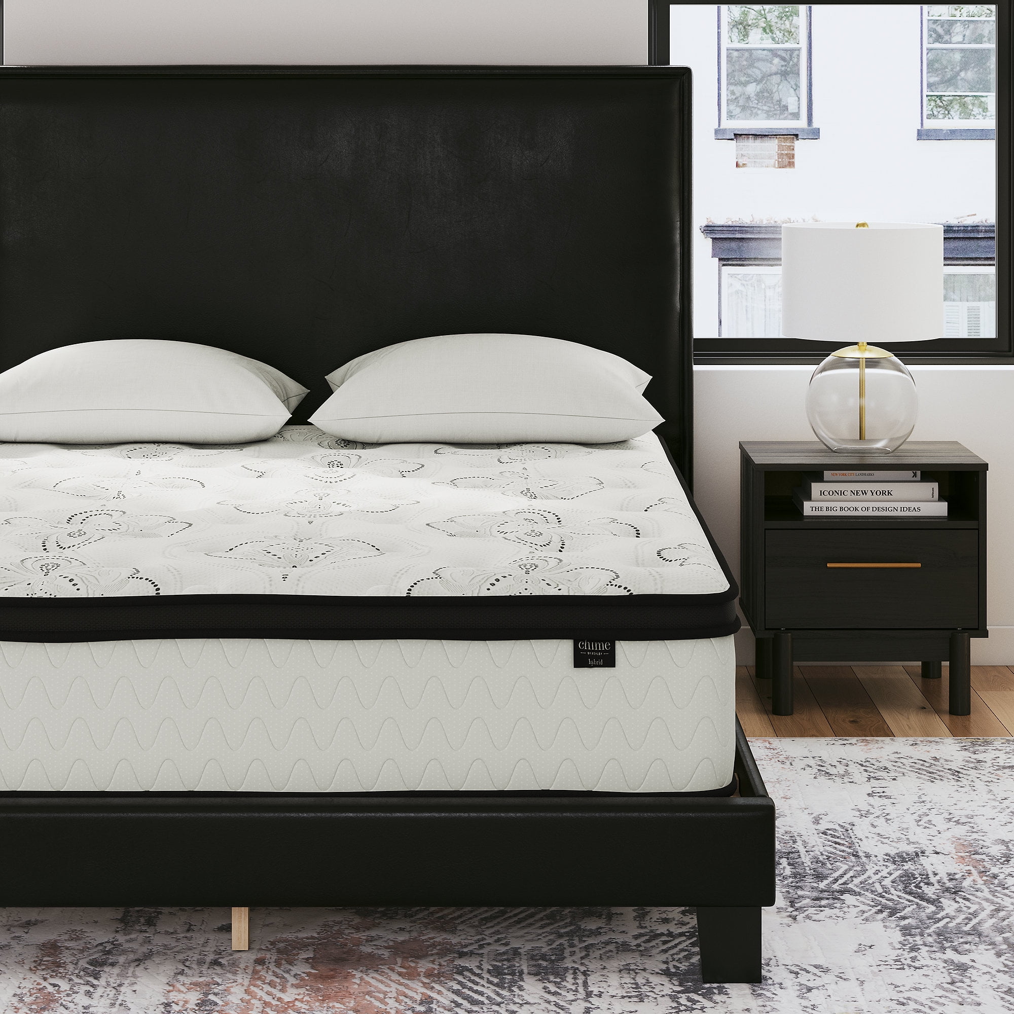 Signature Design by Ashley 12" Chime Hybrid Innerspring Full Mattress ...
