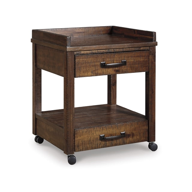 Signature Design by Ashley Baldridge 2 Drawer Printer Stand, Rustic ...