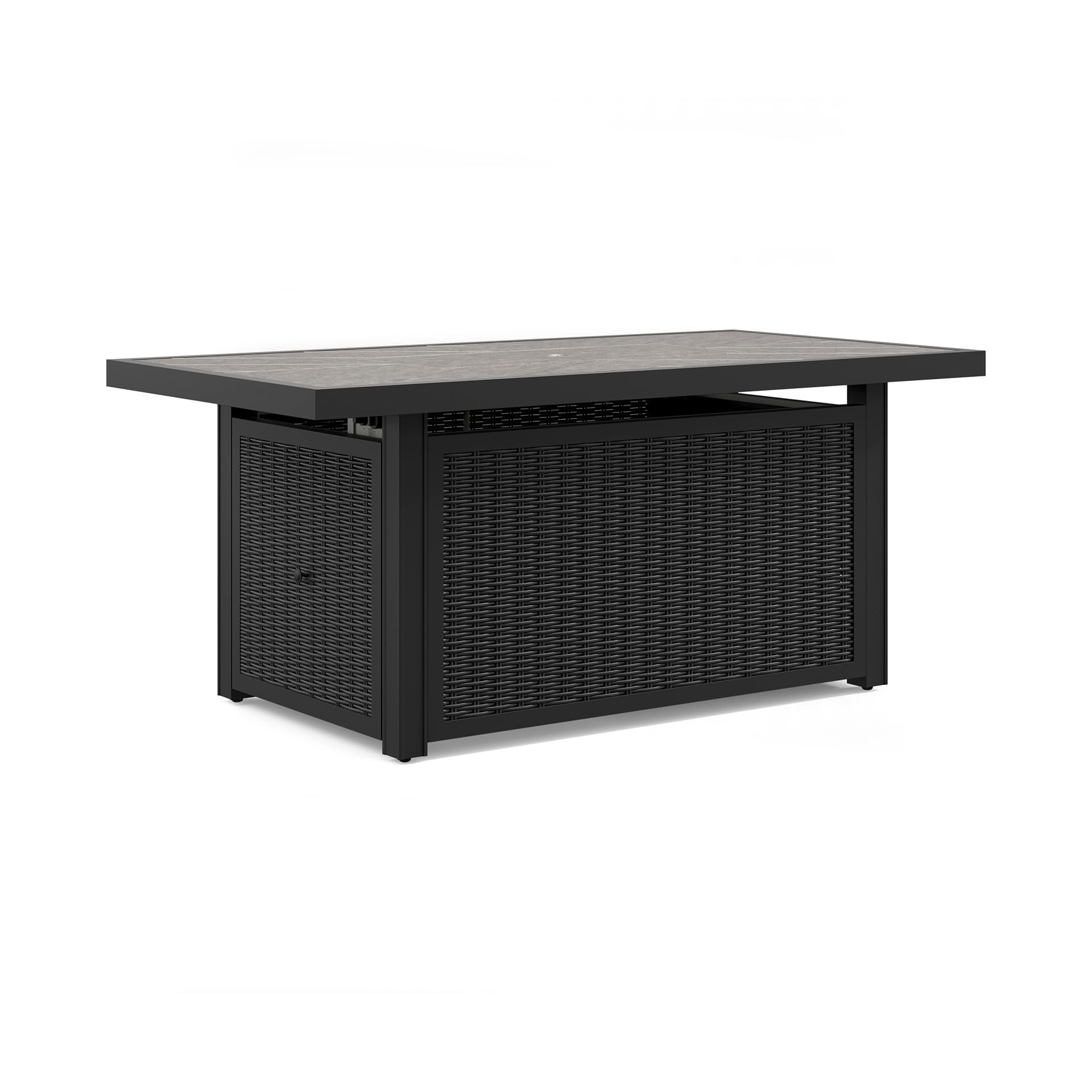 Signature Design by Ashley Beachcroft Black & Gray Outdoor Fire Pit ...