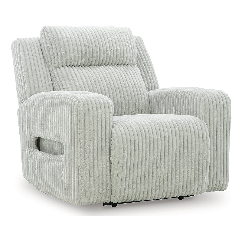 Signature Design by Ashley Broad Cove Light Gray Power Recliner ...