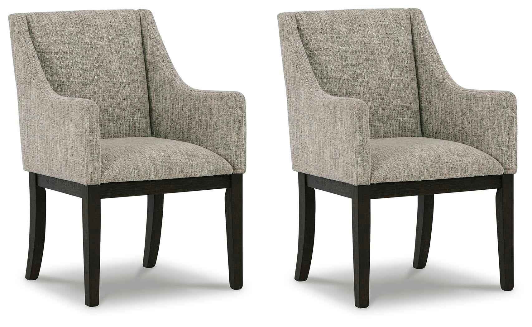 Ashley Signature Design Burkhaus Traditional Upholstered Dining Arm ...