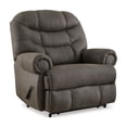 Signature Design by Ashley Camera Time Gunmetal Recliner - Walmart.com