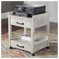 Signature Design by Ashley Carynhurst Printer Stand, Whitewash Modern ...