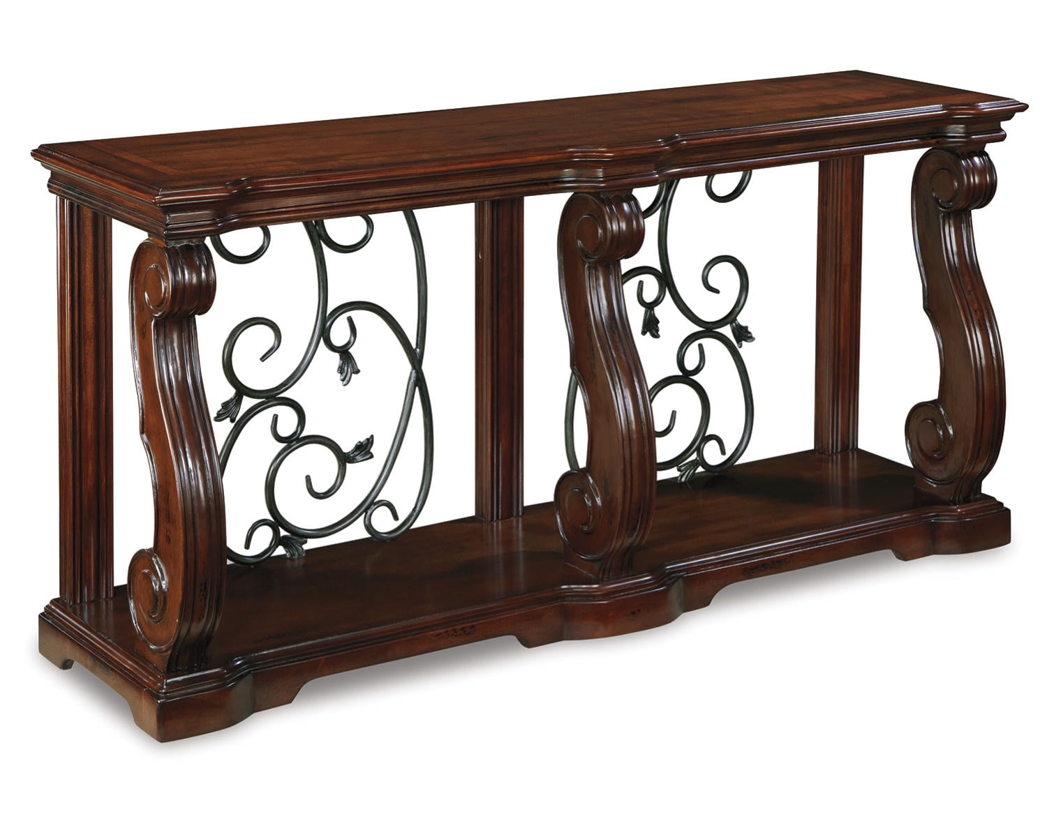Ashley Signature Design Alymere Rustic Brown Sofa/Console Table for Entryway or Hallway ...
