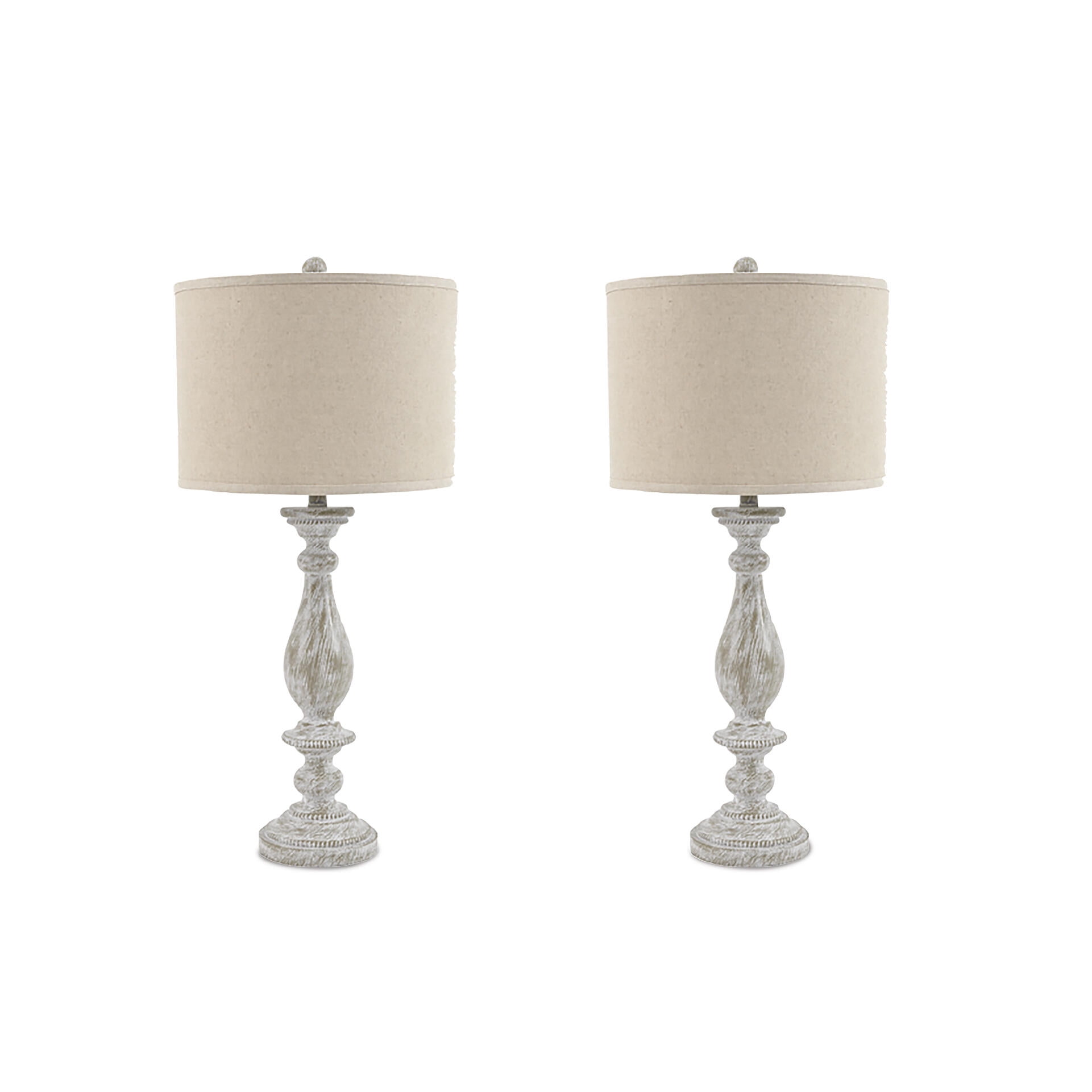 Signature Design by Ashley Bernadate Table Lamp Set, 2, Whitewash ...