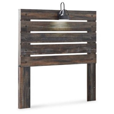 Pemberly Row Engineered Wood Full-Queen Bookcase Headboard in Natural ...