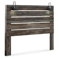 Signature Design by Ashley Drystan Wood King Panel Headboard in Rustic ...