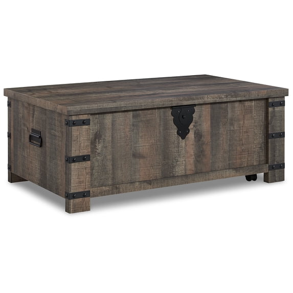 Signature Design by Ashley Casual Hollum Lift-Top Coffee Table, Rustic ...