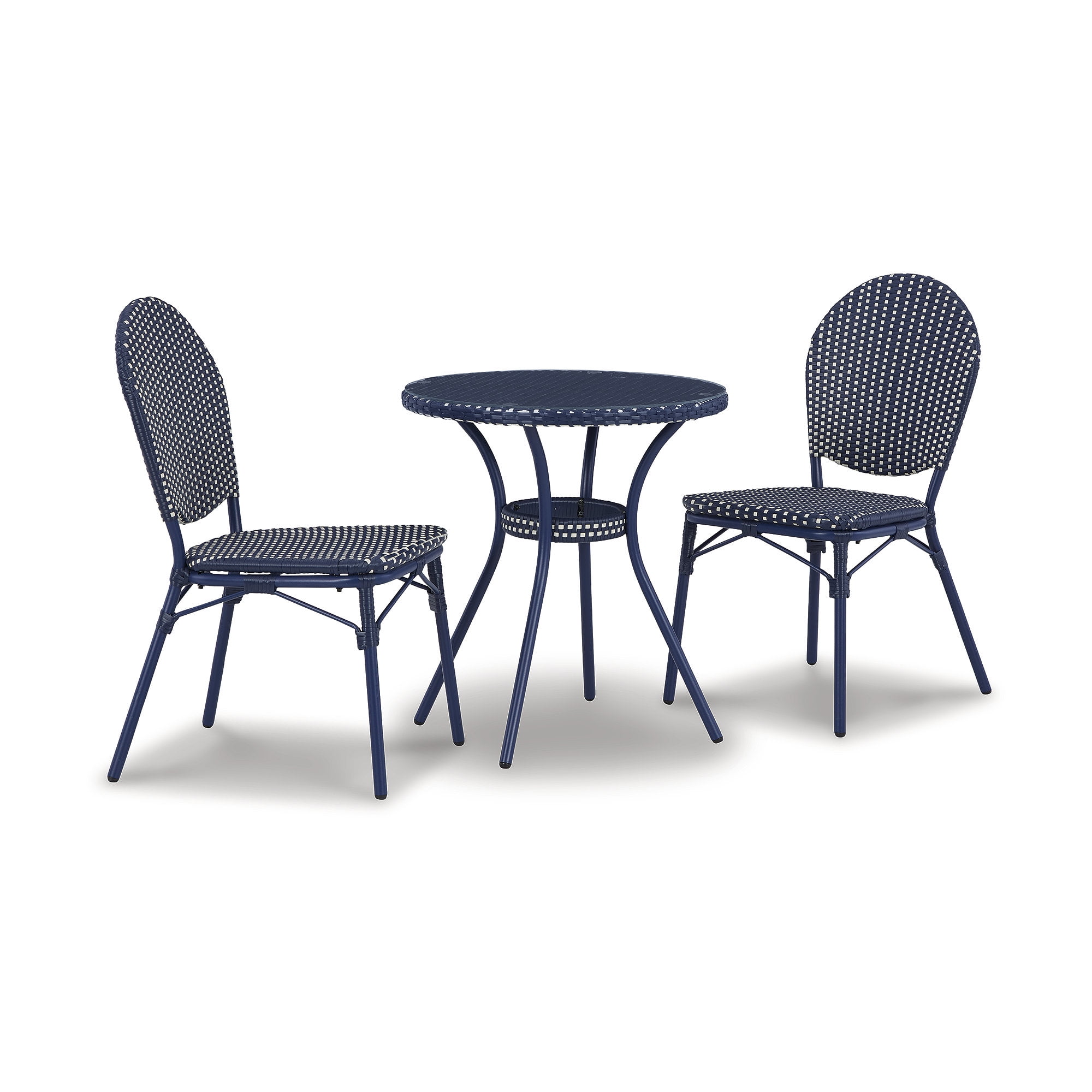 Signature Design by Ashley Casual Odyssey Blue Outdoor Table and Chairs ...