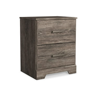Ashley Drystan 2-Drawer Wood Nightstand with USB Charging Stations ...