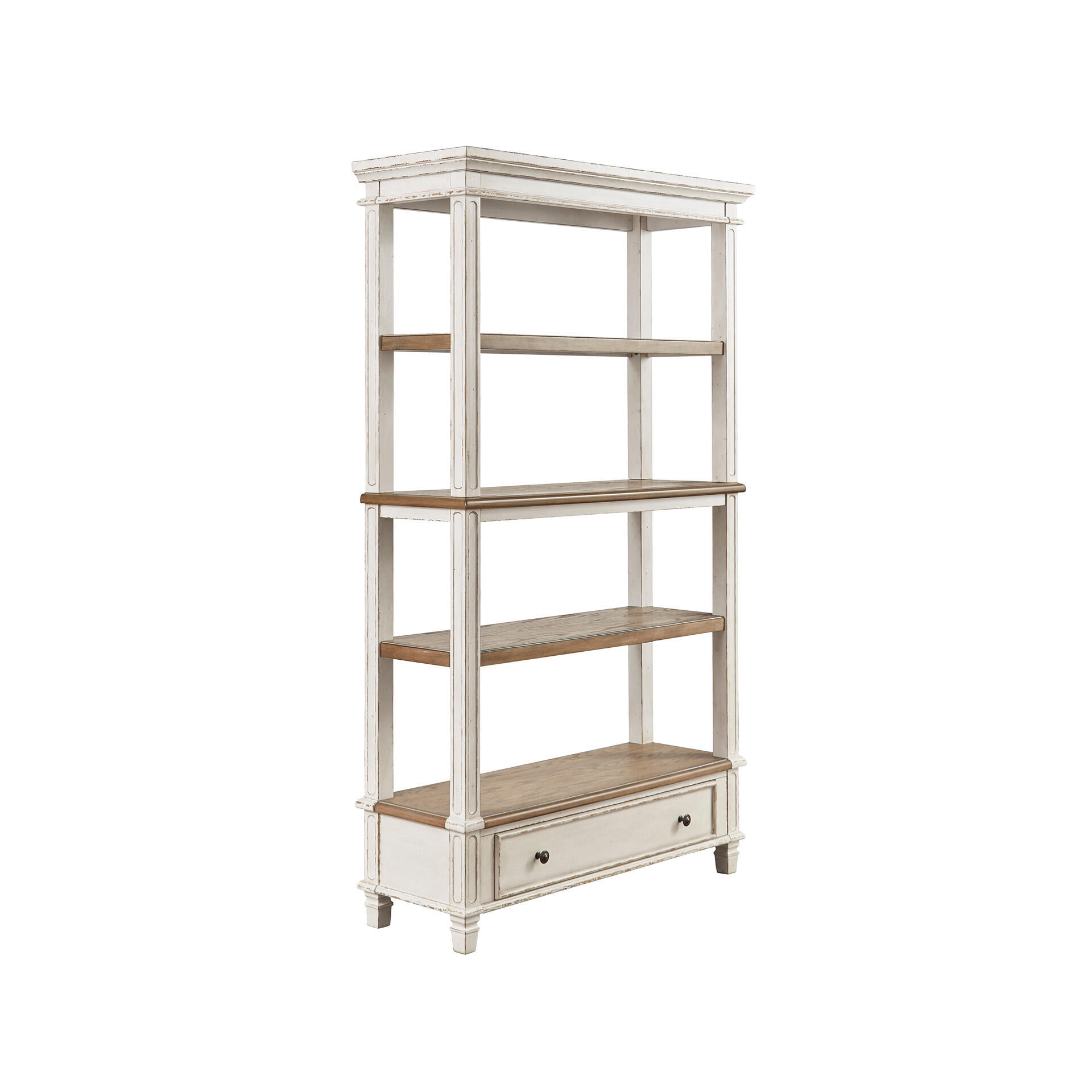 Signature Design by Ashley Realyn 75" Farmhouse Bookcase with Drawer ...