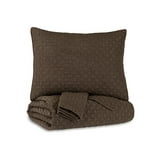 Signature Design by Ashley Casual Ryter Twin Coverlet Set Brown ...