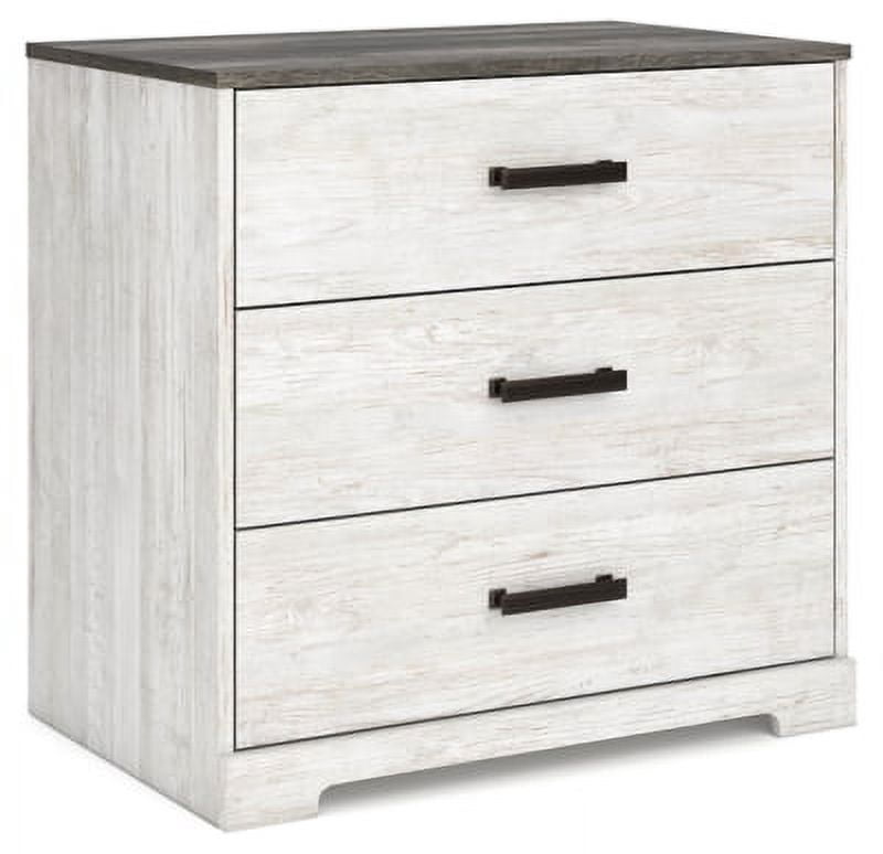 Signature Design by Ashley Casual Shawburn Chest of Drawers White/Dark ...
