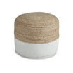 Signature Design by Ashley Contemporary Absalom Pouf Denim - Walmart.com