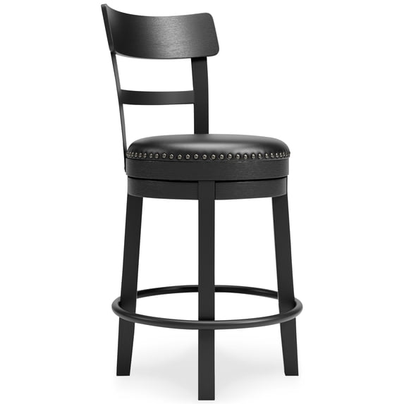 Signature Design by Ashley, Counter Height Barstool, Valebeck, Black ...