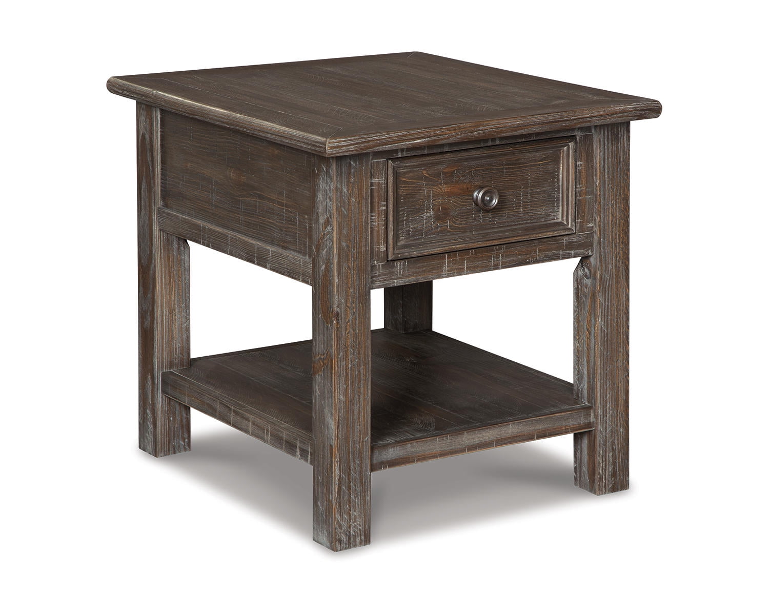 Signature Design by Ashley Casual Wyndahl End Table Rustic Brown ...