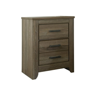 Signature Design by Ashley Brynhurst Dark Brown Three Drawer Nightstand ...