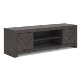 Signature Design by Ashley Cayboni Black 71" TV Stand for TVs up to 81 ...