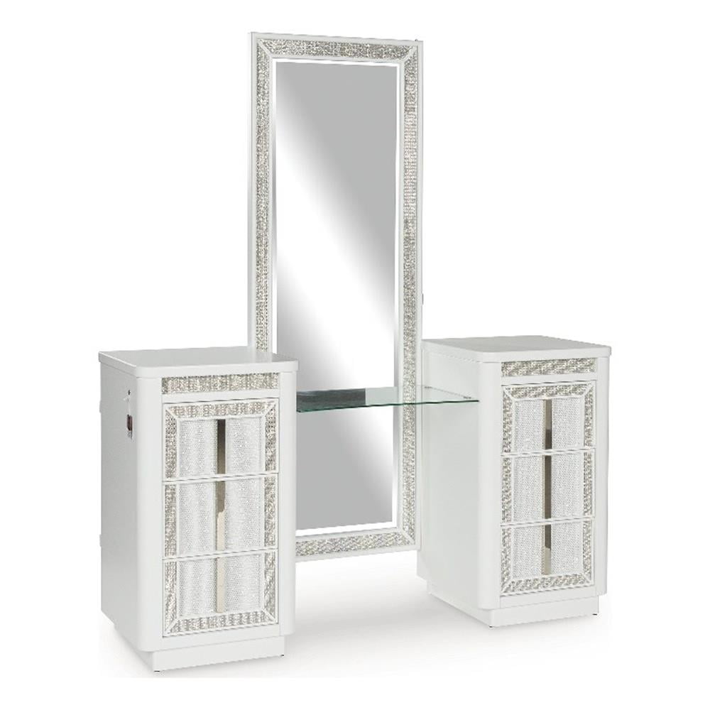 Signature Design by Ashley Chalanna Vanity in White (Mirror Not ...
