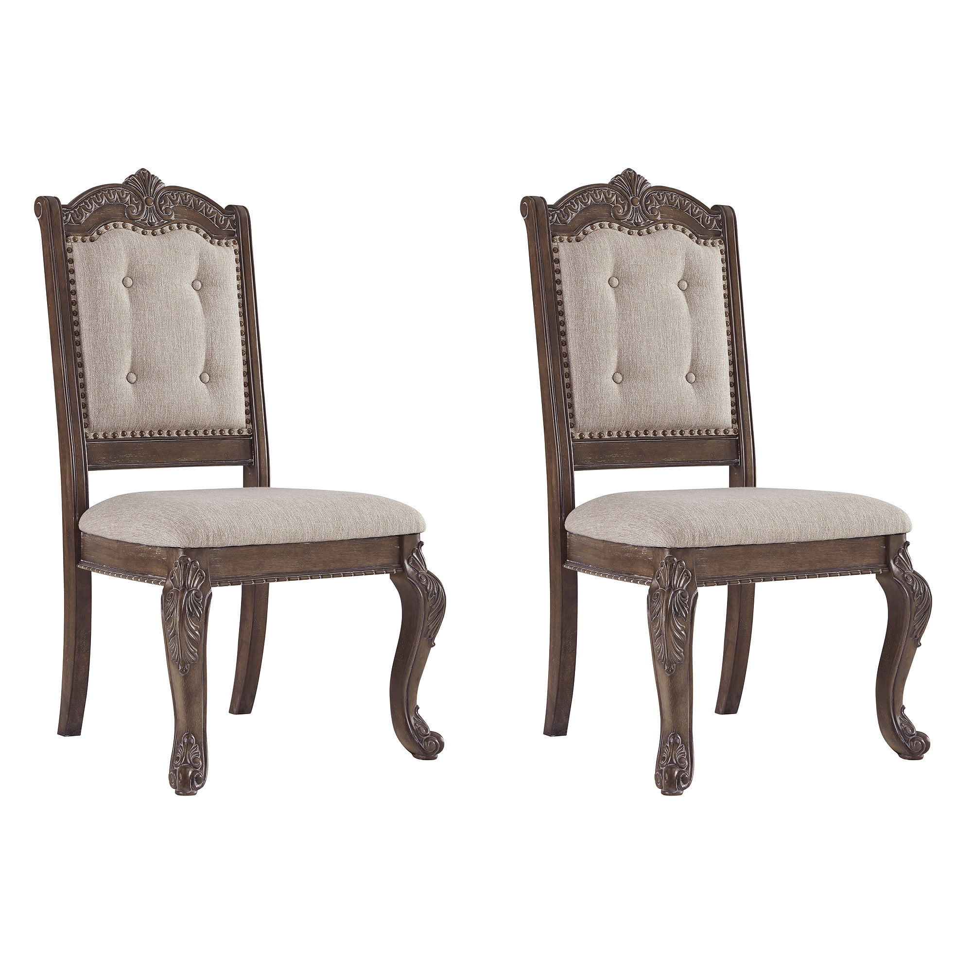 Signature Design by Ashley Charmond Antique Upholstered Dining Chair ...