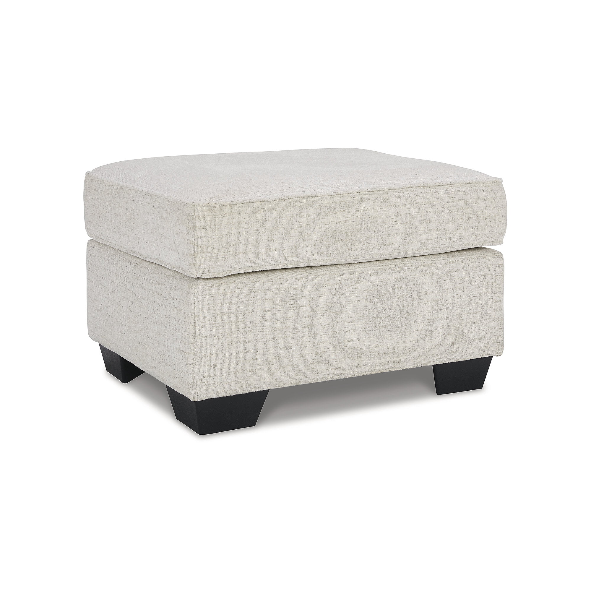 Signature Design by Ashley Contemporary Cashton Ottoman, Snow - Walmart.com