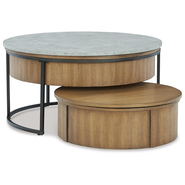 Signature Design by Ashley Contemporary Fridley Nesting Coffee Table ...