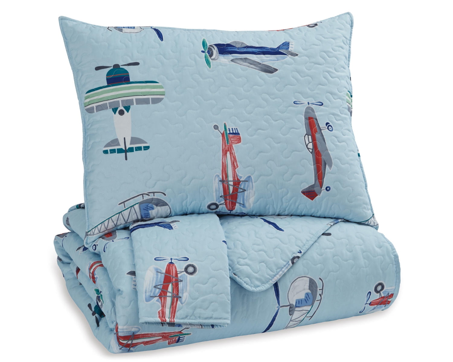 Signature Design by Ashley Contemporary McAllen 3-Piece Full Quilt Set ...