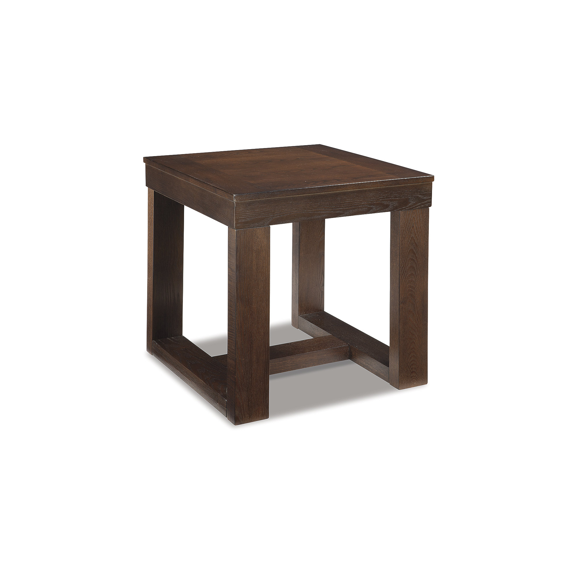 Glover Dark Walnut Square End Table by River Street Designs - Walmart.com