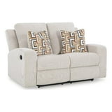 Signature Design by Ashley Danum Beige Reclining Loveseat - Walmart.com