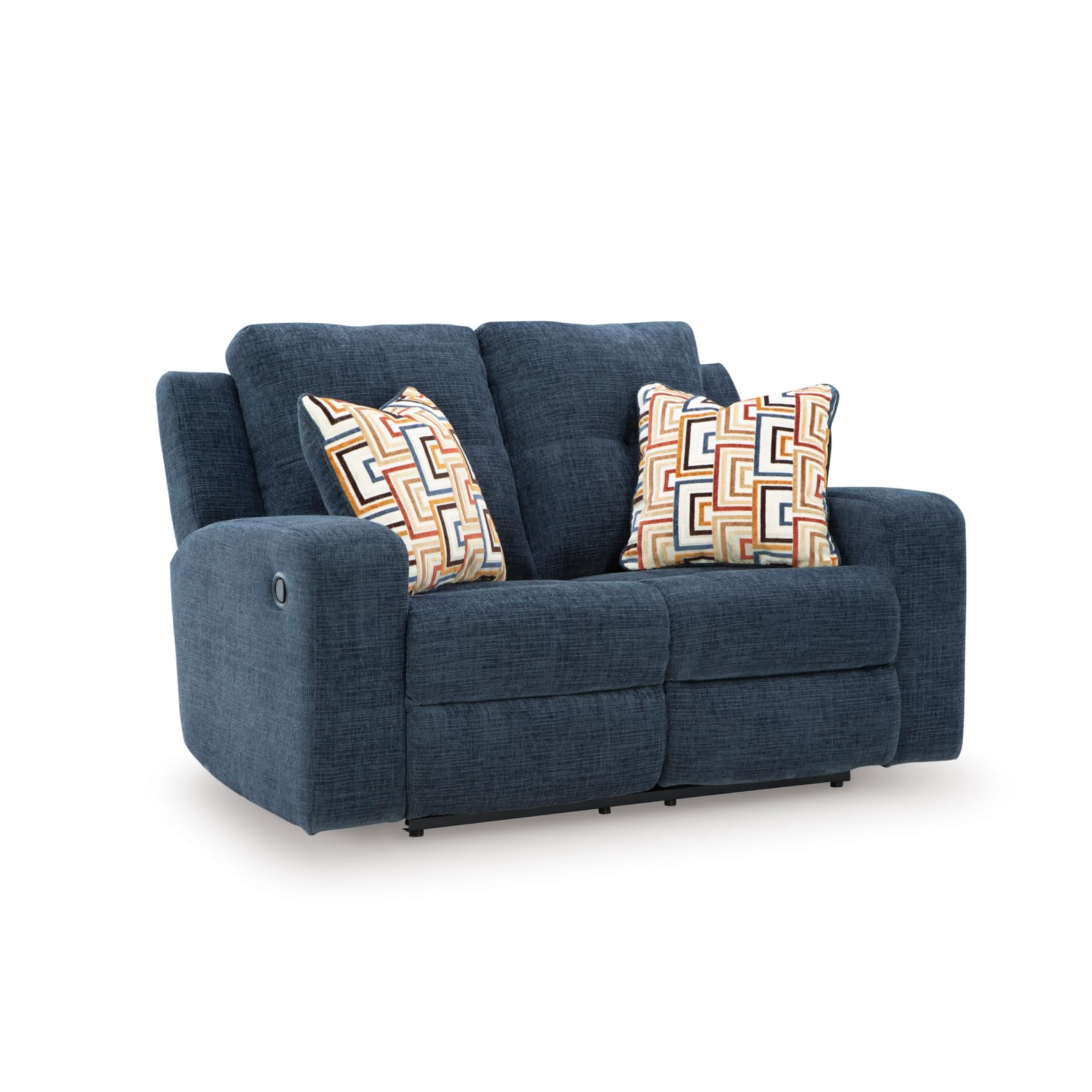 Signature Design by Ashley Danum Blue Reclining Loveseat - Walmart.com