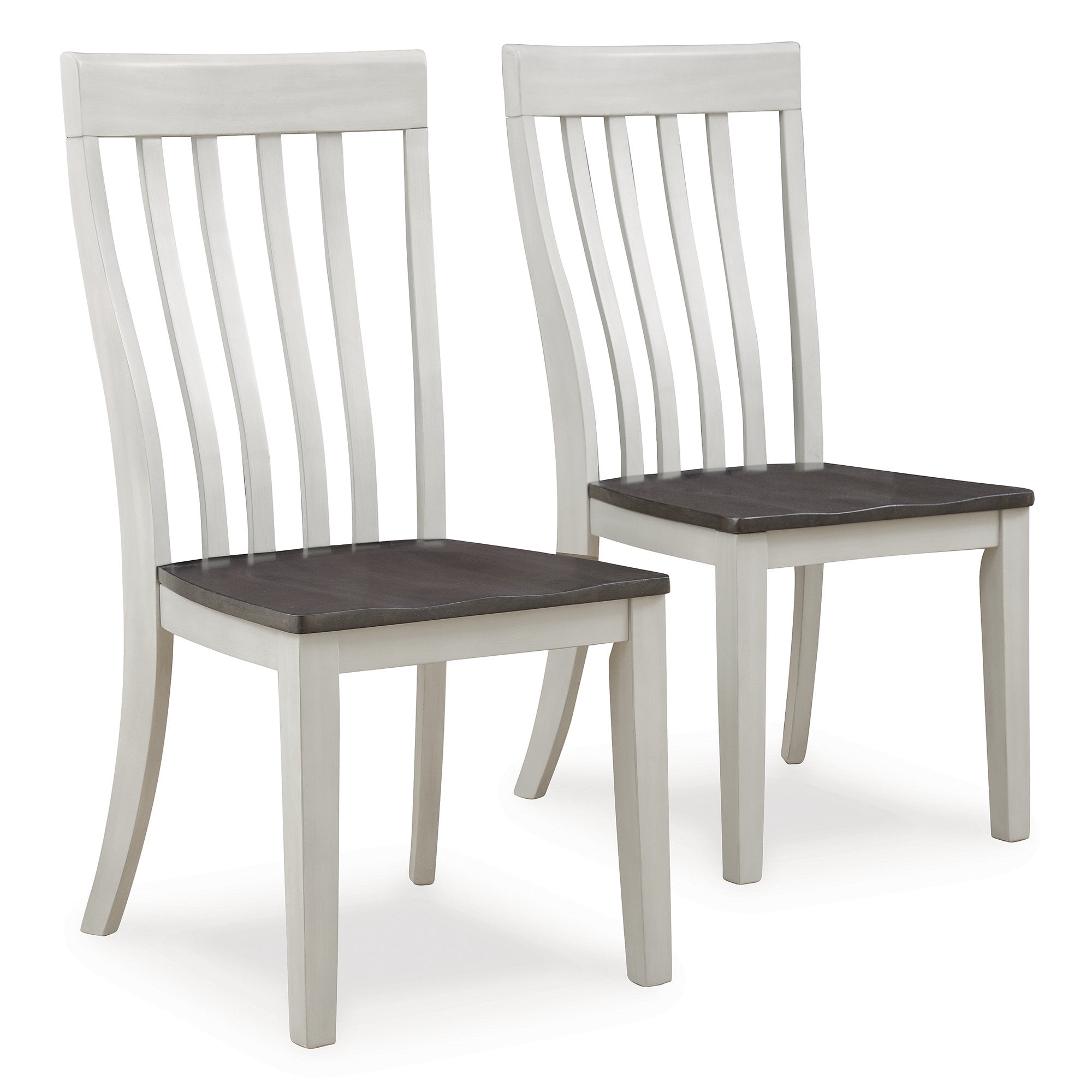 Ashley Signature Farmhouse Style Two-Tone 18" Dining Chair Set, Gray & Brown - Walmart.com