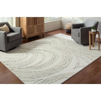 Signature Design by Ashley Teelgan 8' x 10' Area Rug, Ivory Tan Border ...
