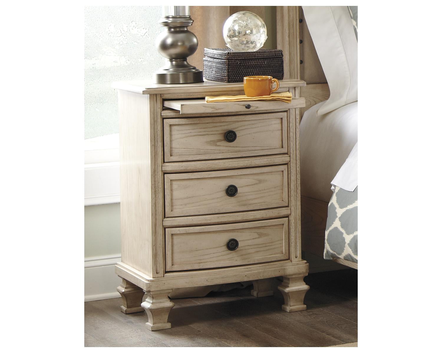 Signature Design by Ashley Demarlos Parchment White Three Drawer ...