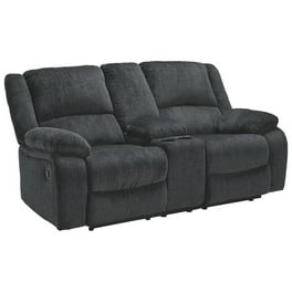 Signature Design by Ashley McCade Double Recliner Fabric Loveseat with Console in Cobblestone Walmart