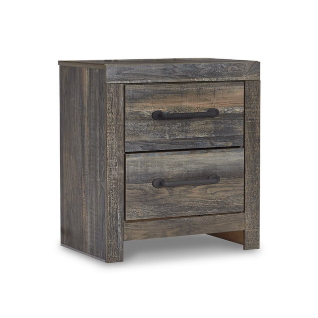 Ashley Drystan 2-Drawer Wood Nightstand with USB Charging Stations ...